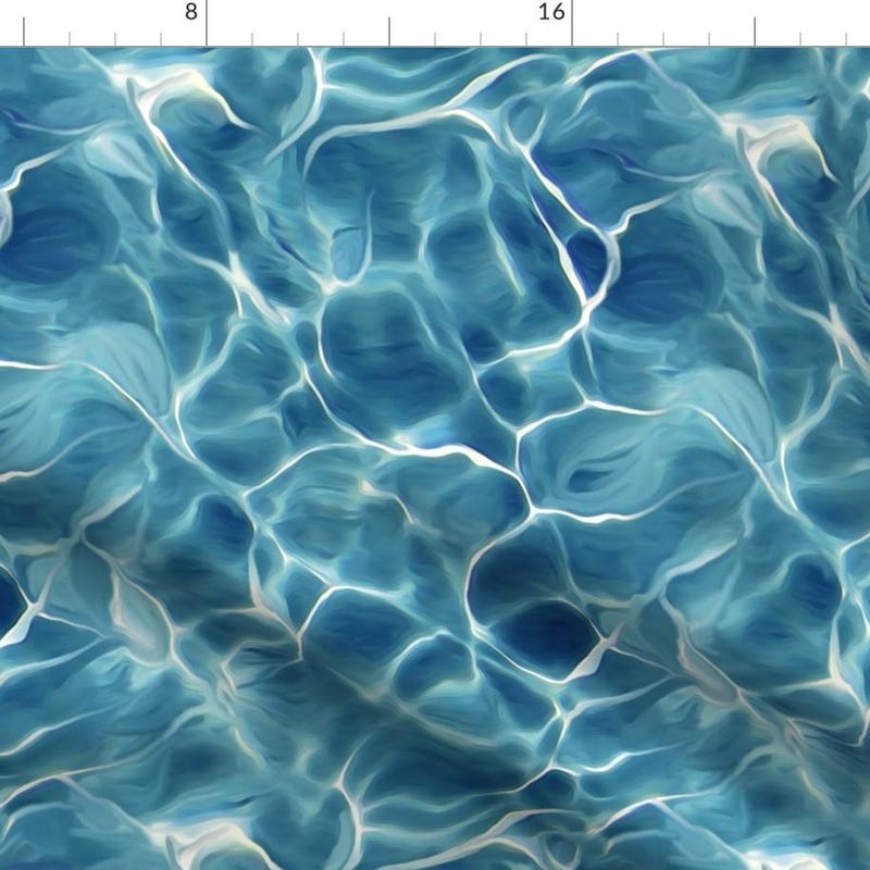 Clear Water Cotton Fabric - Etsy