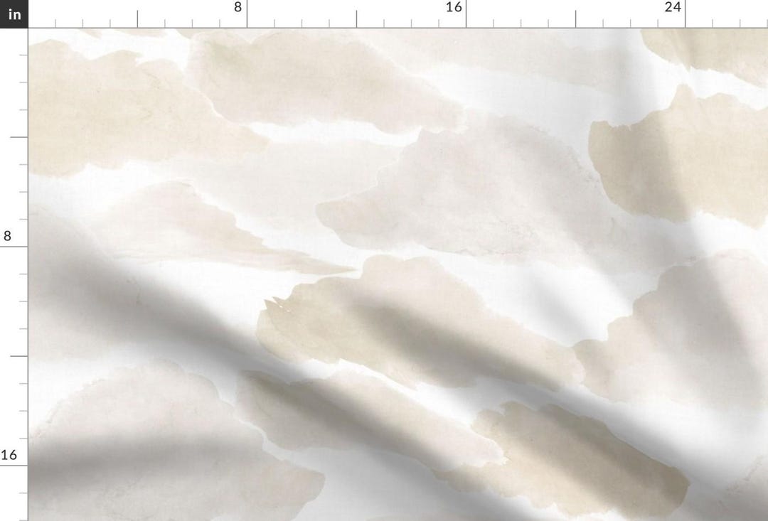 Soft Cloud Fabric - Jumbo Clouds by Hipkiddesigns - Muted Earth Tone ...