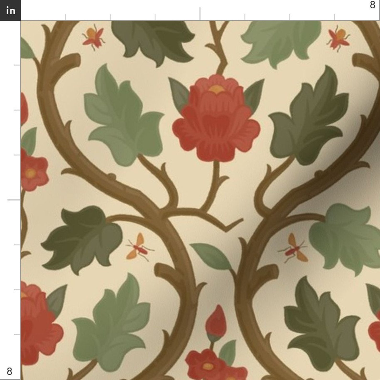 Islamic Fabric Forest Serpentine 1a by Muhlenkott Islamic | Etsy