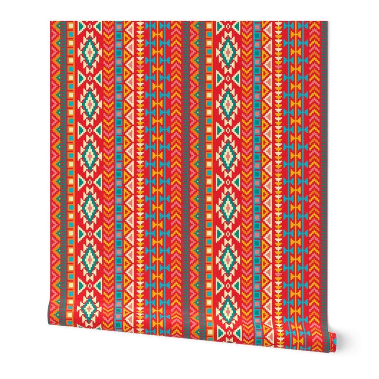 Southwest Wallpaper Aztec Tribal Native American Mexican by - Etsy