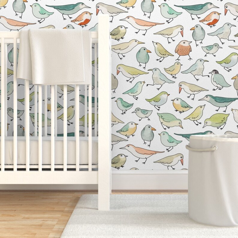 Bird Wallpaper Birds Outside My Window by Johannak Bird - Etsy