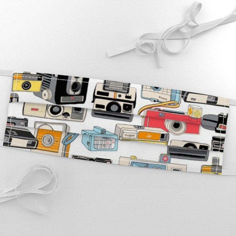 Retro Camera Fabric Make It Snappy by Pennycandy Vintage - Etsy