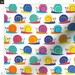 Colorful Snails Fabric Snail Party by Jannasalak Snails Shells Animals ...