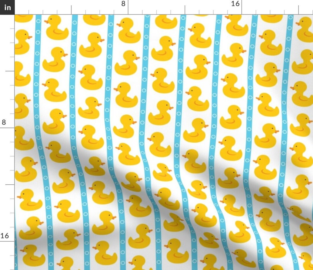 Yellow Duckies Fabric Duck Pattern by Boyusya Rubber Duck - Etsy