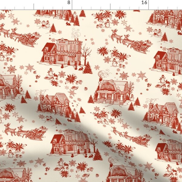 Red Toile Paper - Etsy