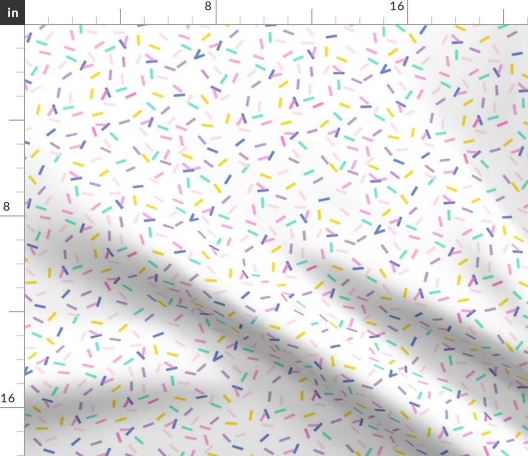 Confetti Fabric birthday Confetti Colorful by Pizzzaparty - Etsy