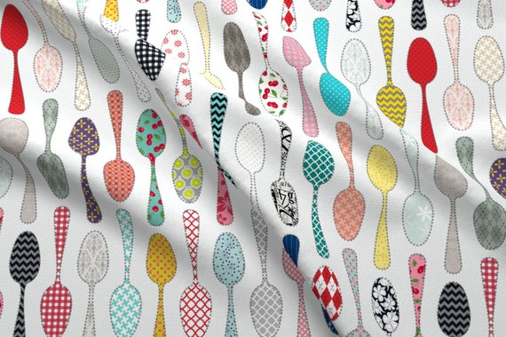 Funky Spoons Fabric Spoon Quilt By Juliesfabrics Spoon | Etsy
