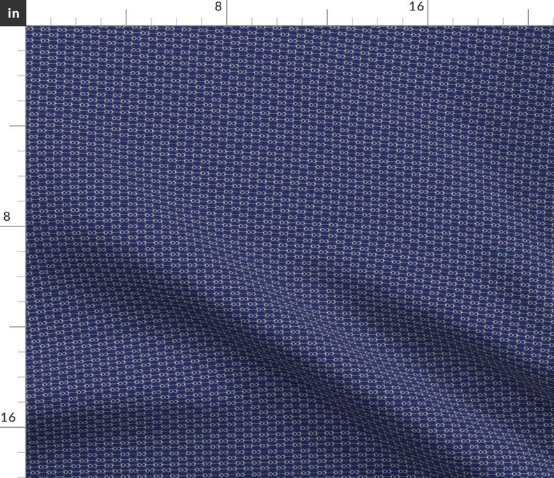 Blue Equestrian Horse Fabric Bitty Bits Navy by Ragan | Etsy