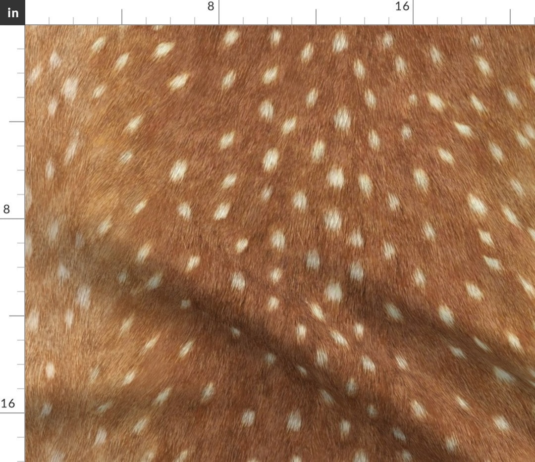 Deer Fabric Red Deer Hide // Spring Fawn by Willowlanetextiles Faux ...