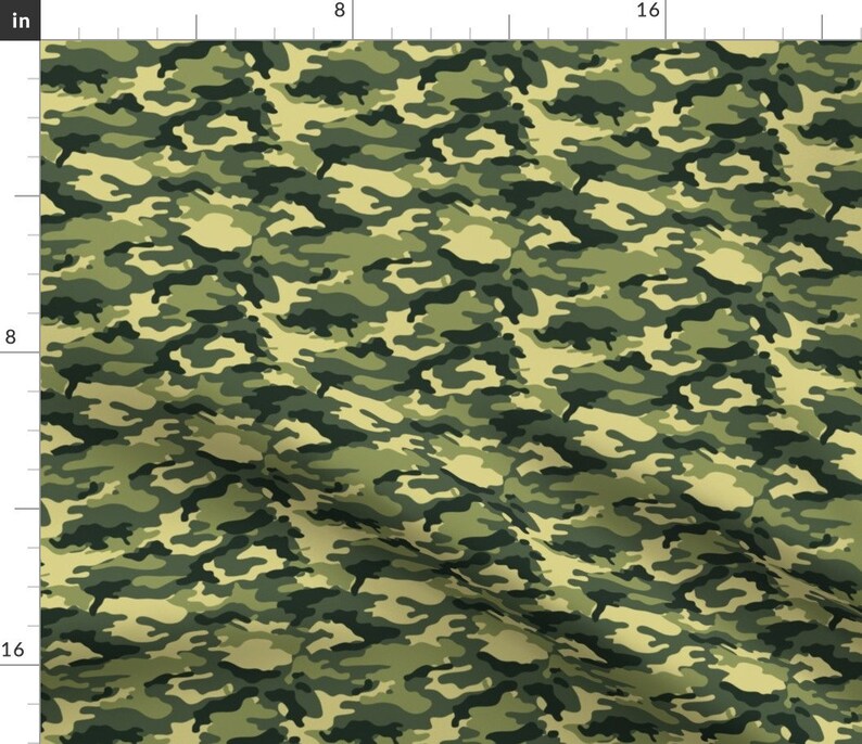 Dark Green Camo Fabric Camouflage Commando Army Forest - Etsy.de