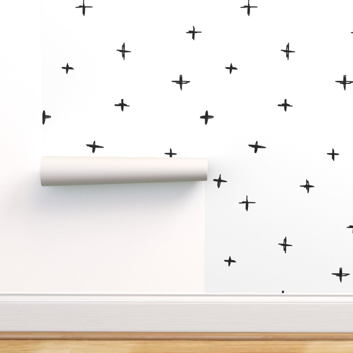 Doodle Crosses Wallpaper Jumbo // Large Swiss Cross by Erin | Etsy