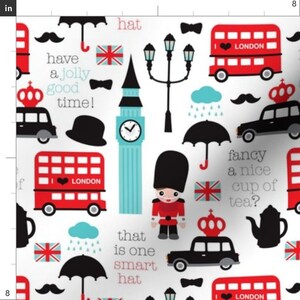 Crazy for London Double Decker Tea Big Ben and Travel Icon Custom ...