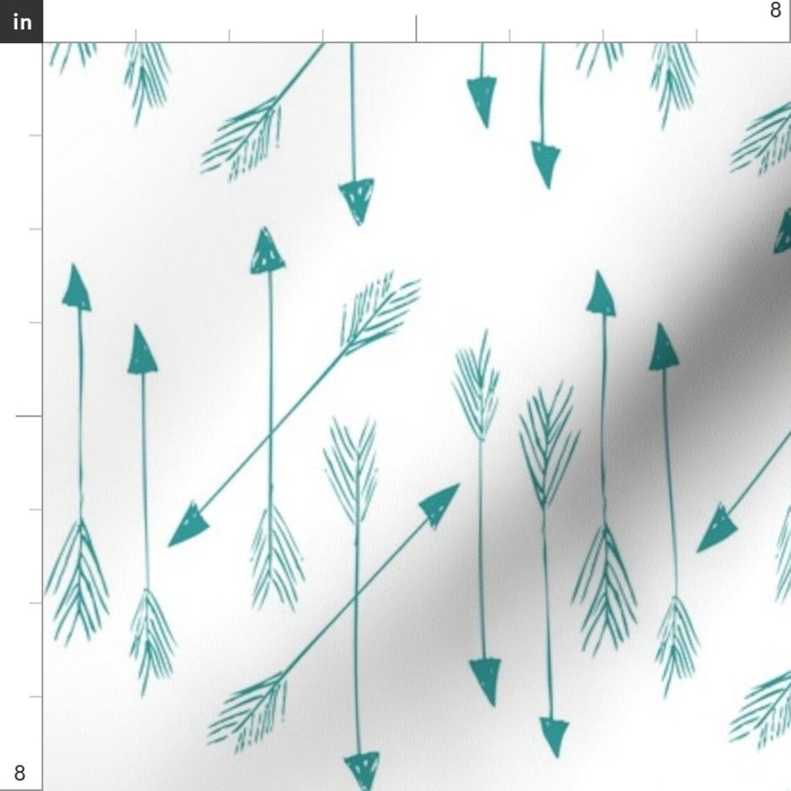 Baby Boy Arrow Chevron Fabric Arrows in Blue by - Etsy