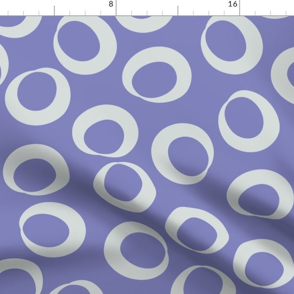 Periwinkle Polka Dot Fabric - Etsy