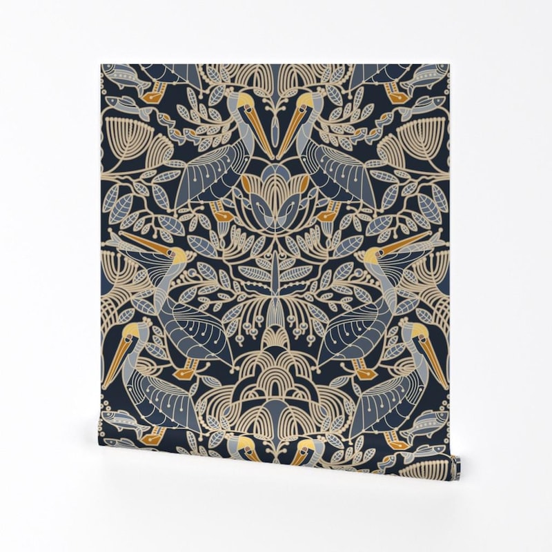 Brown Bold Wallpaper - Etsy