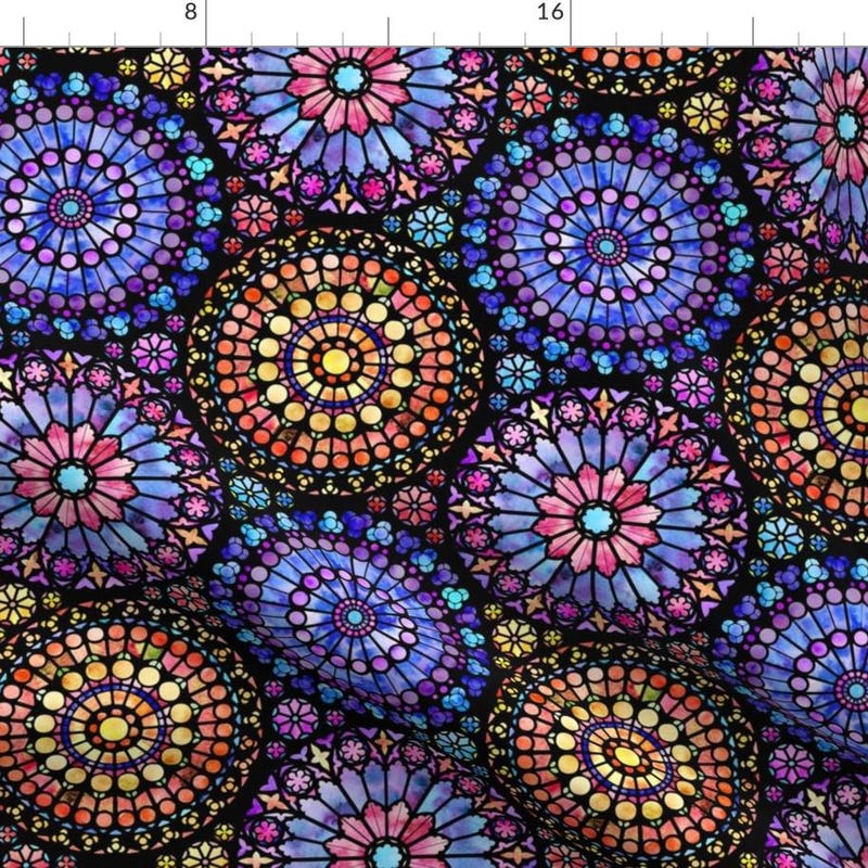 Stained Glass Fabric - Etsy