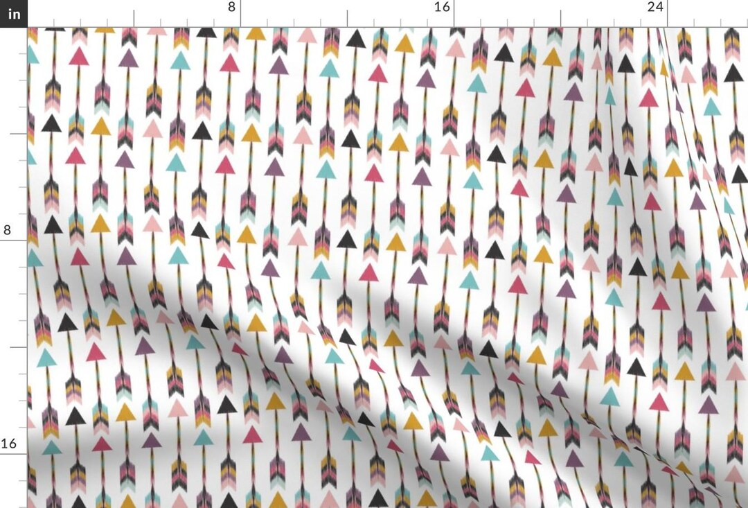 Geometric Arrow Fabric - Bohemian Arrows by Bohemiangypsyjane ...
