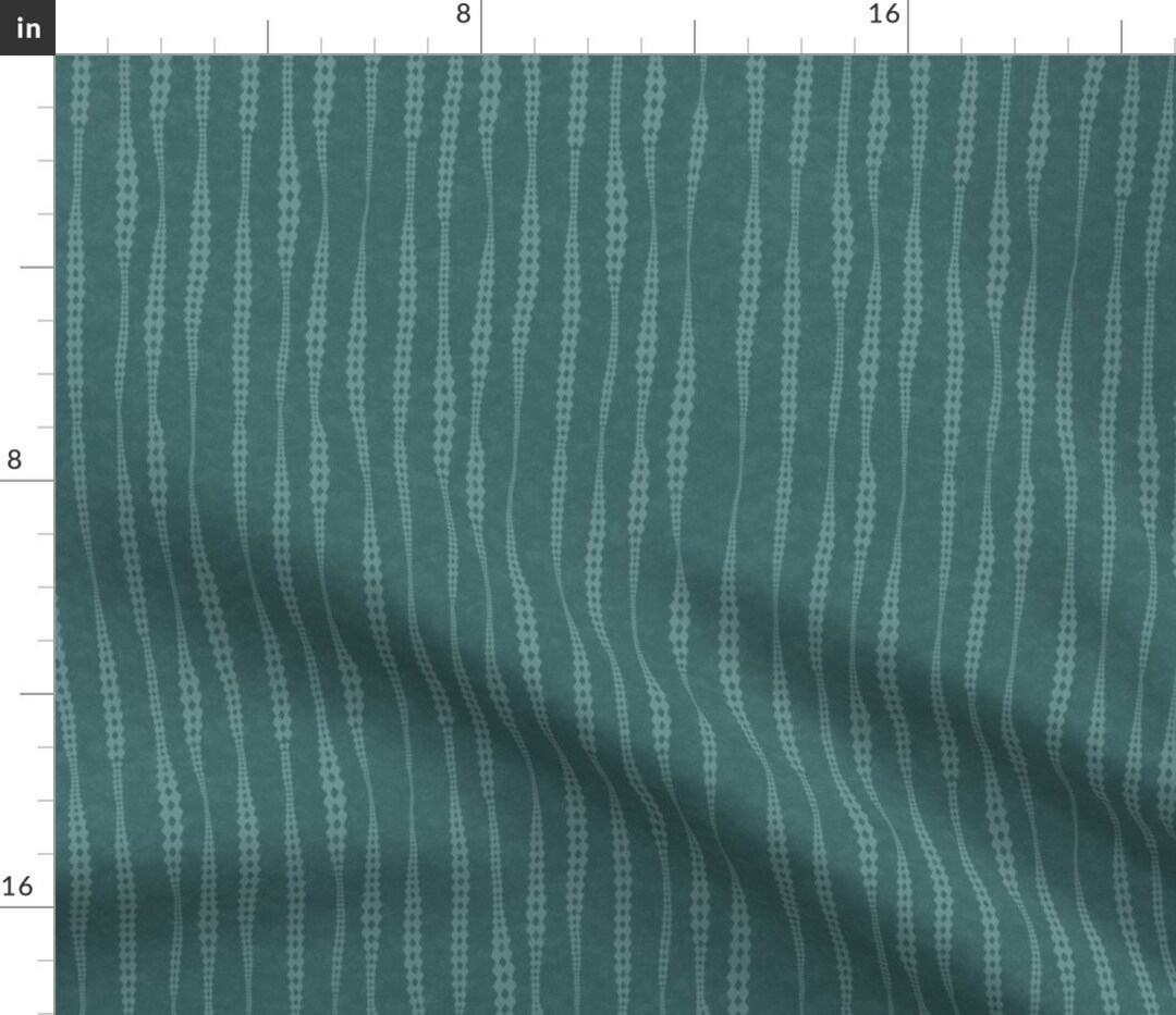 Simple Teal Stripe Fabric Lines on Teal by Janjohnstonartworks ...