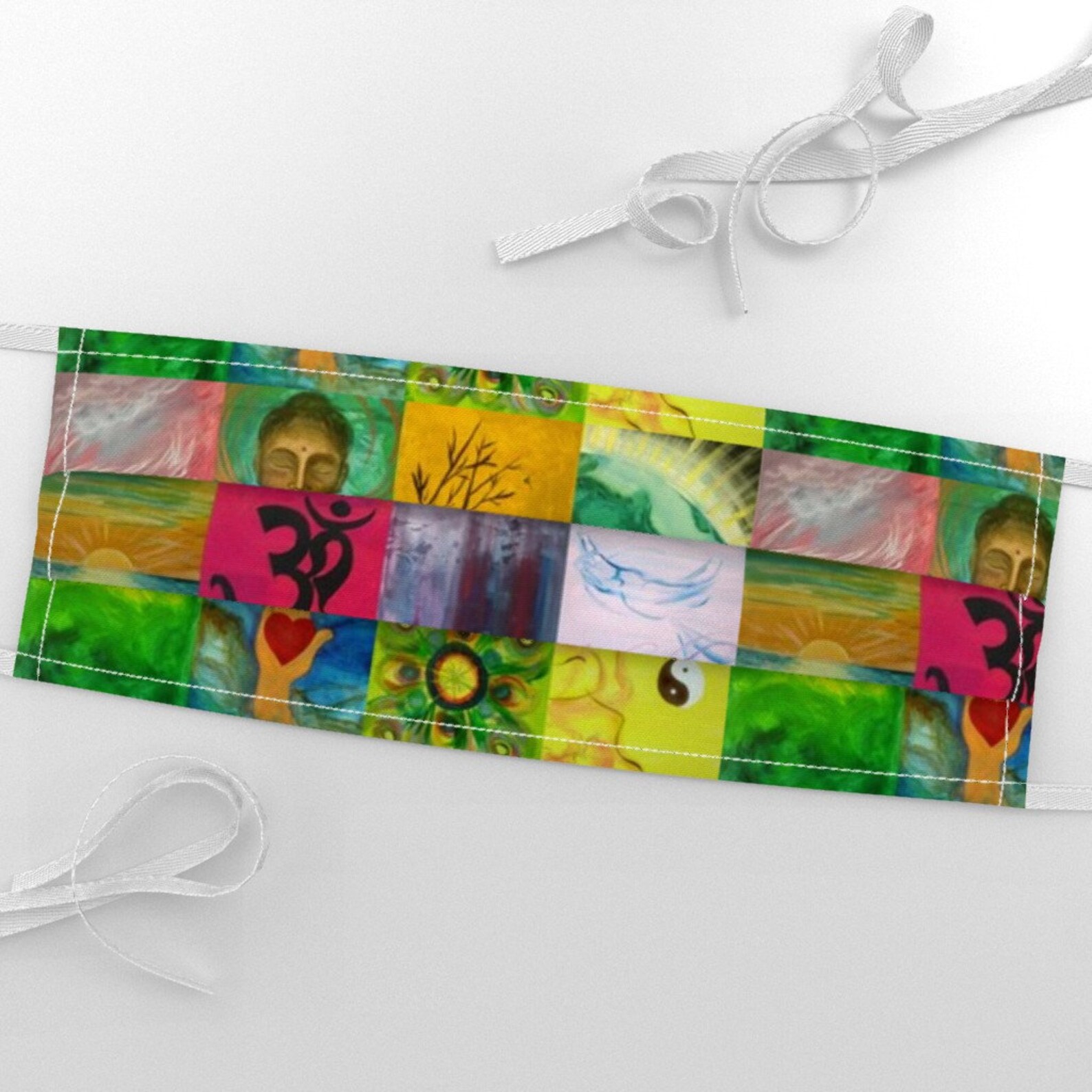 Buddha Fabric Patchwork Buddha by Leahvanlutz Patchwork | Etsy