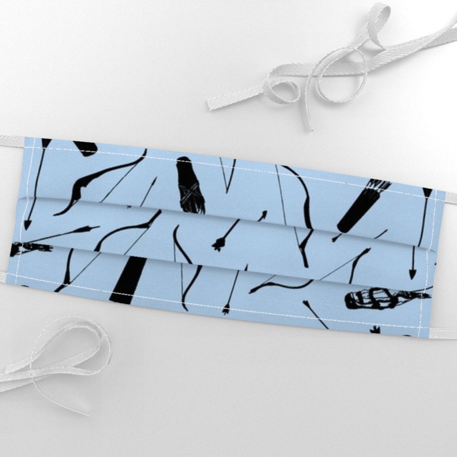 Bow and Arrow Fabric Archery Light Blue by Thin Line | Etsy