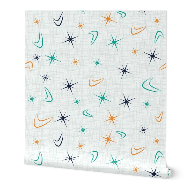 Boomerang Wallpaper Retro Diner by Alchemiedesign - Etsy
