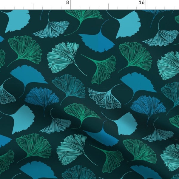 Ginkgo Leaf Fabric - Etsy