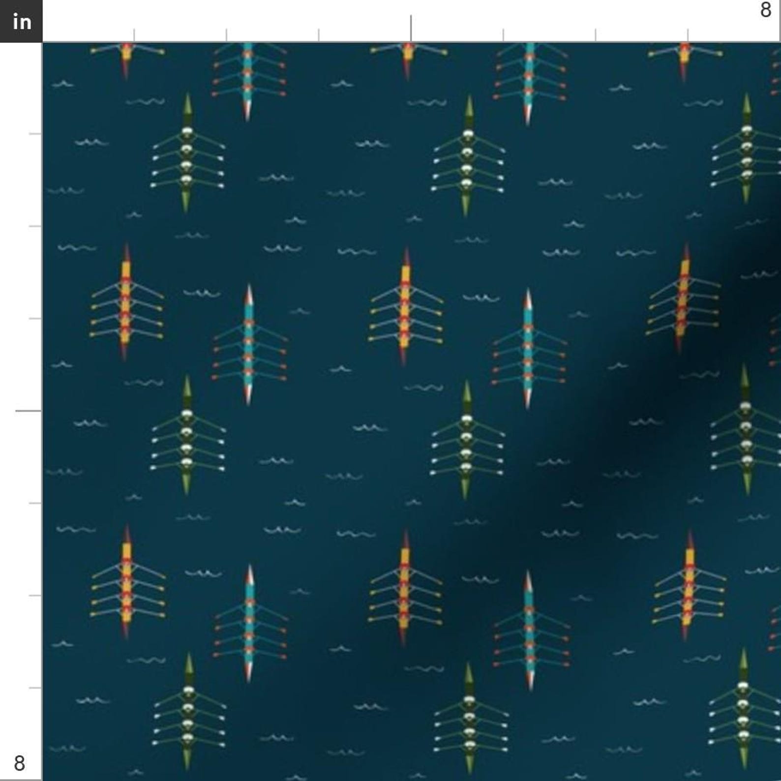 Rowing Fabric - Rowing on the Charles River 2 by Agathests - Crew Team ...