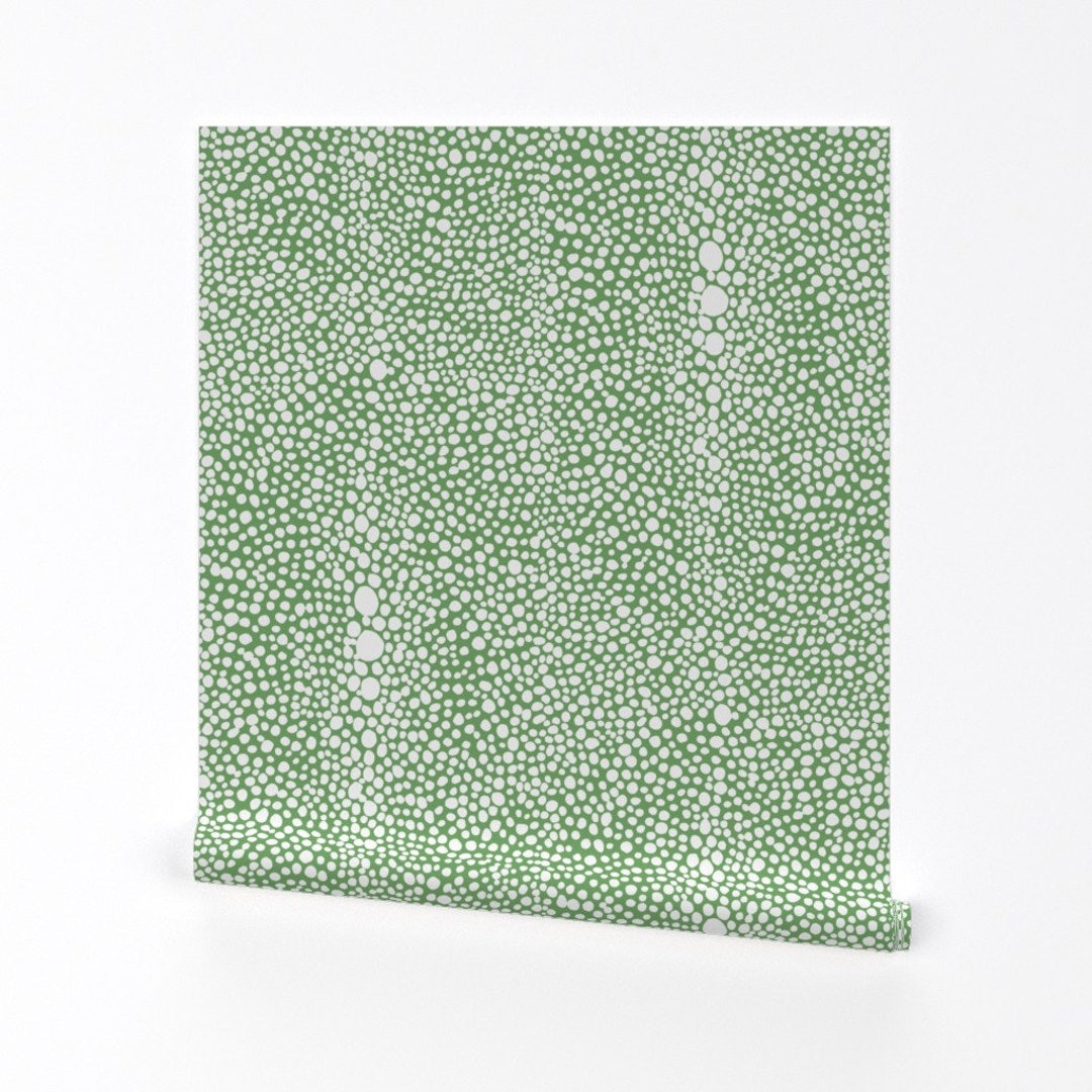 Animal Wallpaper Green Shagreen by Danika Herrick Green Antelope ...