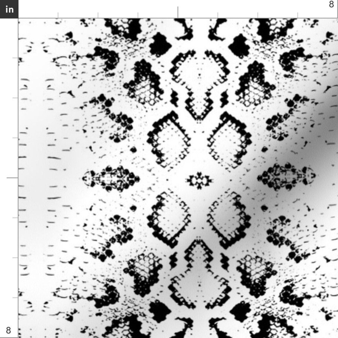 Snake Fabric Snake Skin Texture Seamless Black and White By | Etsy