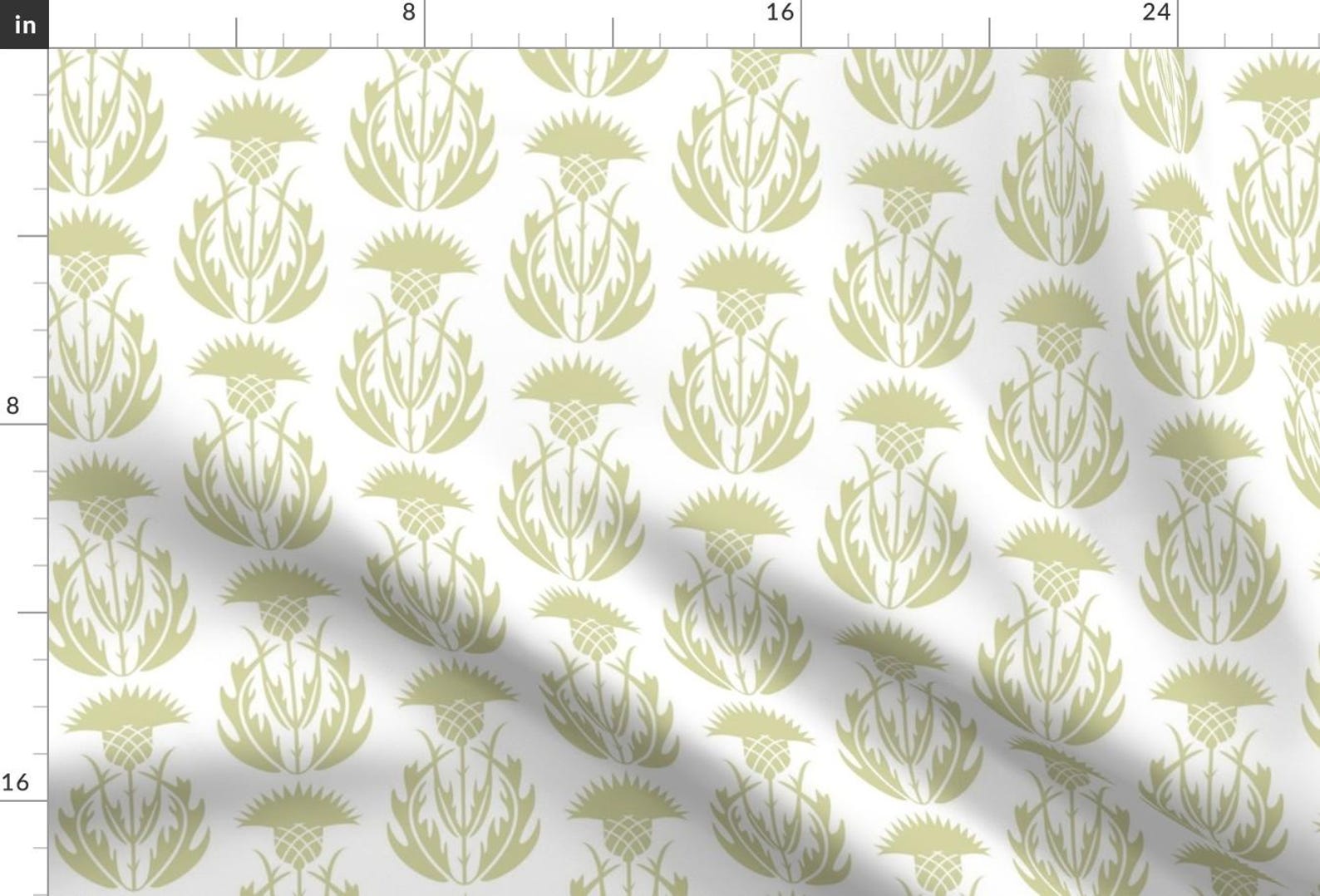 Thistle Fabric - Thistle by Cindylindgren - Thistle Folk Art Scottish ...