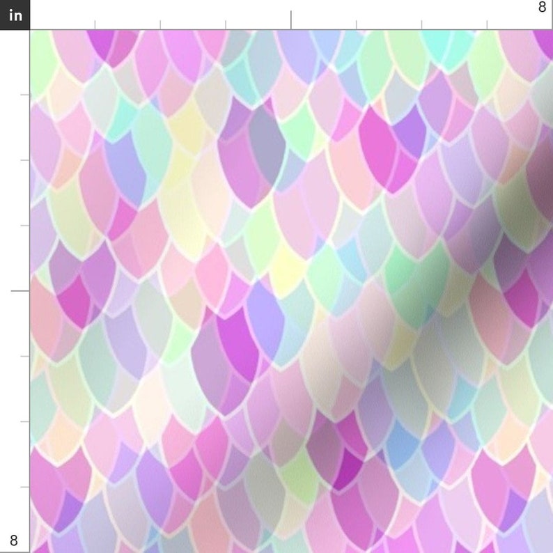 Dragon Scale Fabric Rainbow Dragon Scales by Thistleandfox - Etsy