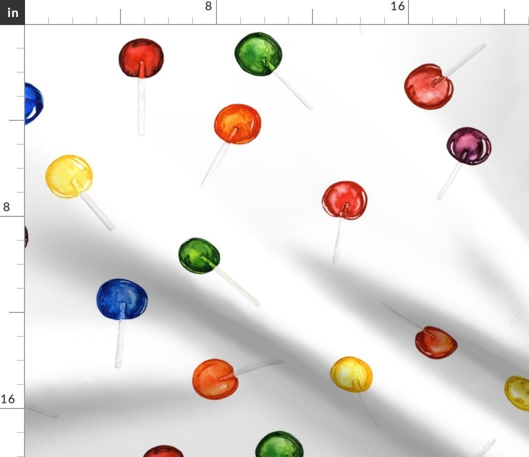 Lollipop Fabric Lolli Lollipop by Landfish Lollipop - Etsy
