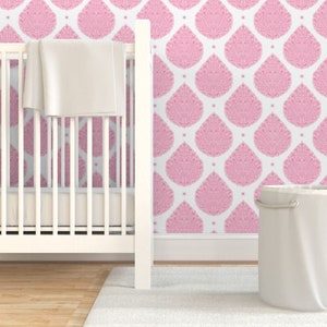 Preppy Wallpaper Paisley Pink by Danika_herrick Traditional Paisley ...