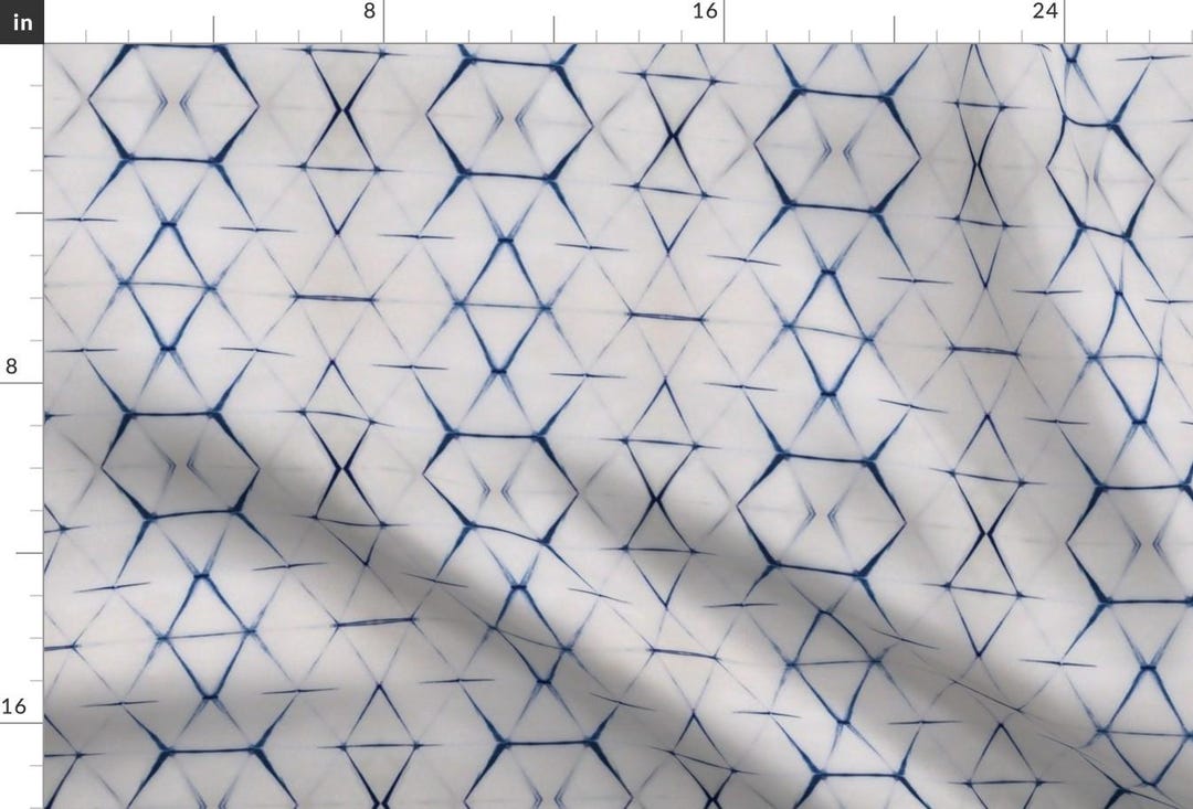 Minimalist Shibori Triangles Fabric - Shibori Triangle by Pricedesigns ...