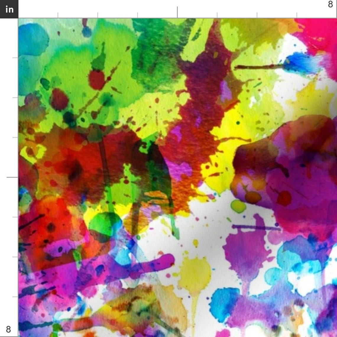 Paint Splatters Fabric Splatters Galore by Karismithdesigns | Etsy