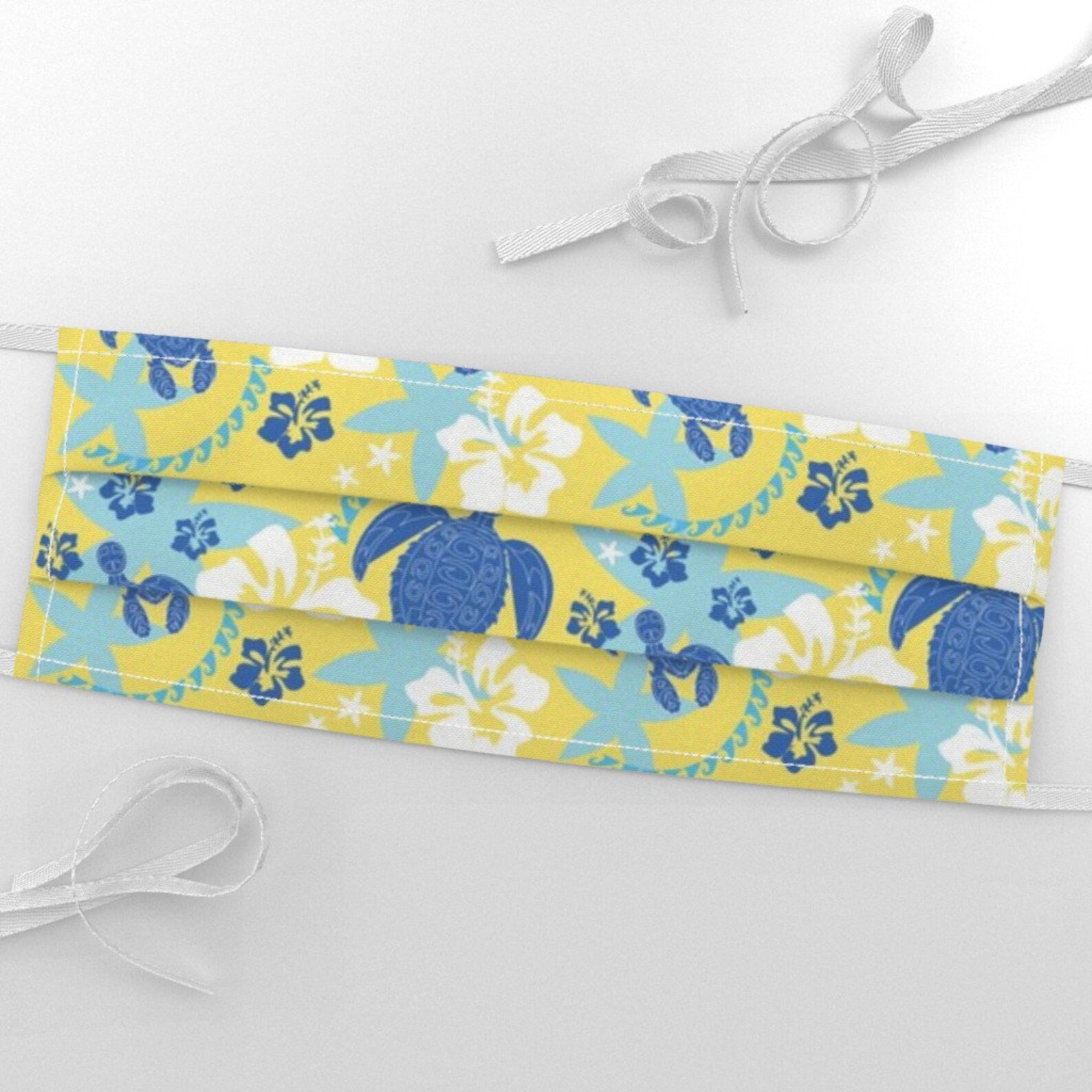 Topical Turtle Fabric Island Turtles Blue Hawaii by Colour - Etsy