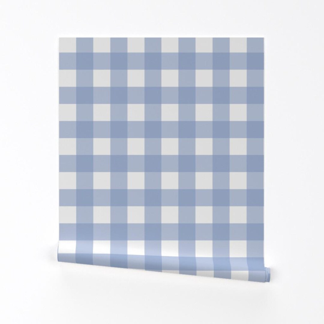 Buffalo Check Wallpaper - Blue Buffalo Check by Xtinew - Buffalo Check ...