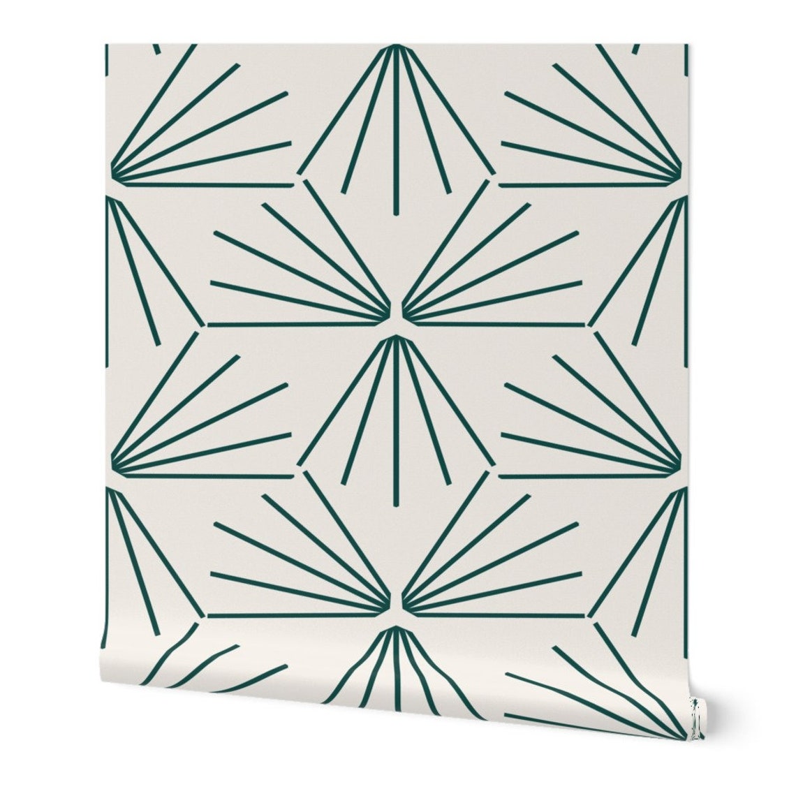 Tile Geo Wallpaper Sun Tile Marine by Holli Zollinger Navy - Etsy