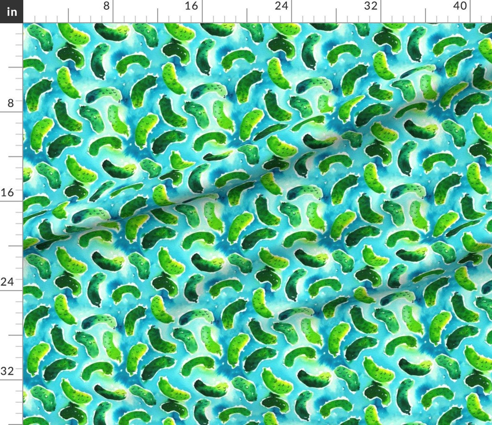 Pickles Fabric Pickle Juice By Karismithdesigns | Etsy