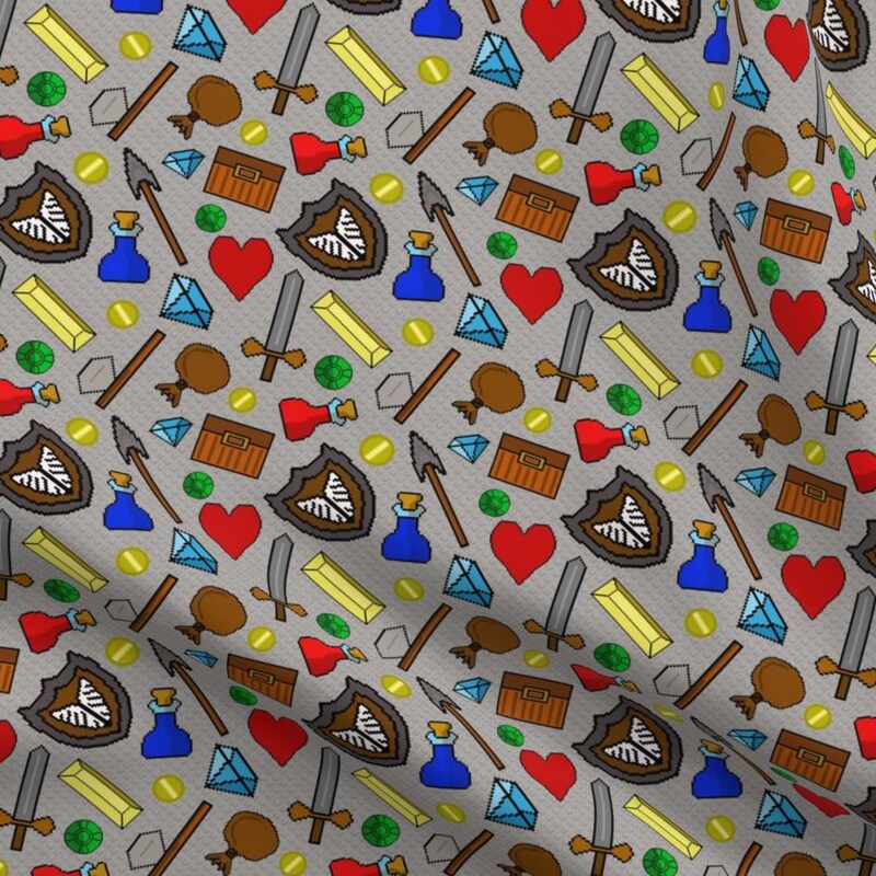Video Game Fabric - Etsy