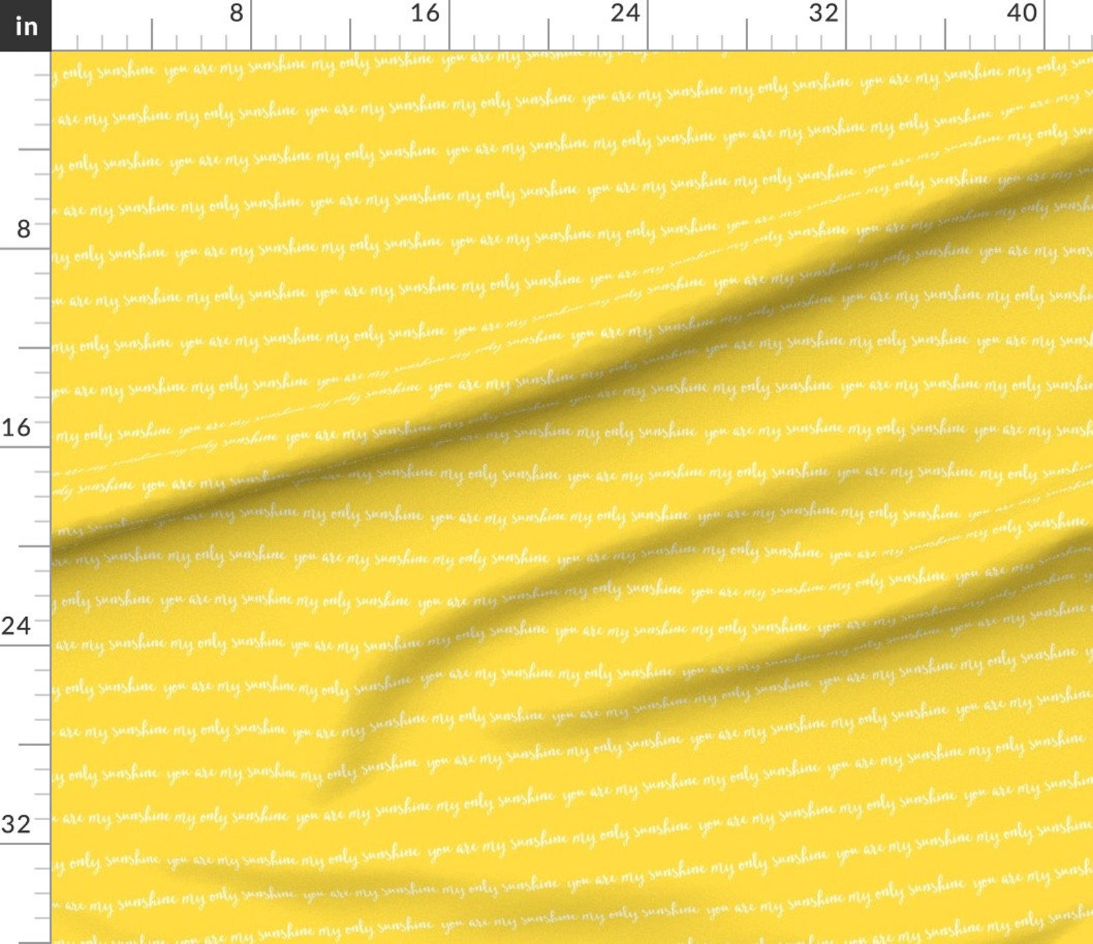 Sunshine Fabric Sunshine Yellow by Littlearrowdesign - Etsy