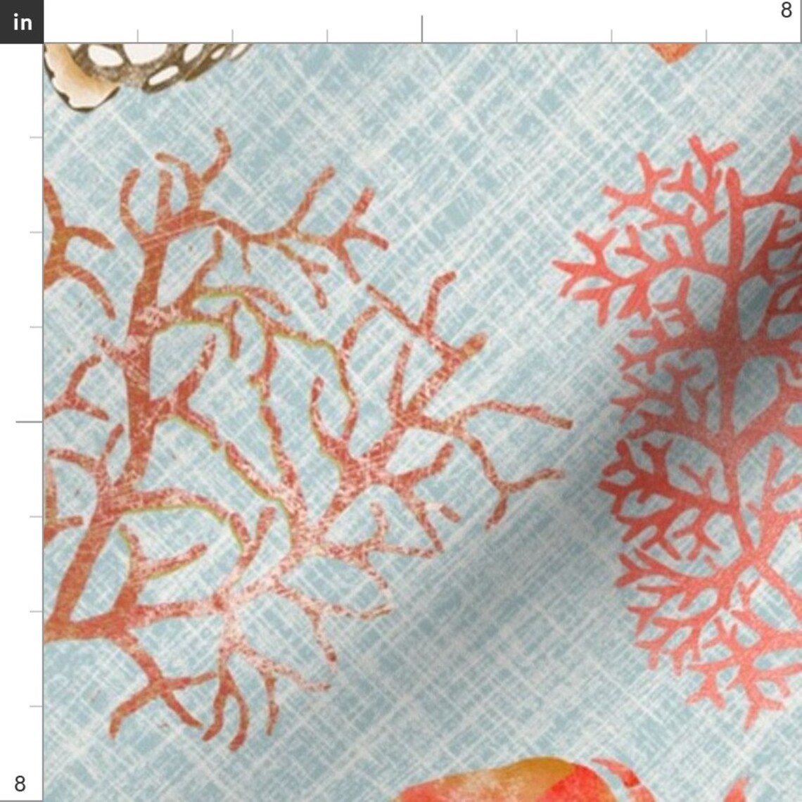 Great Barrier Reef Fabric Coral Reef L by Nadja Petremand - Etsy