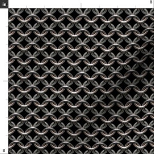 Chain Mail Fabric Chainmaille 1 Black Background - Etsy