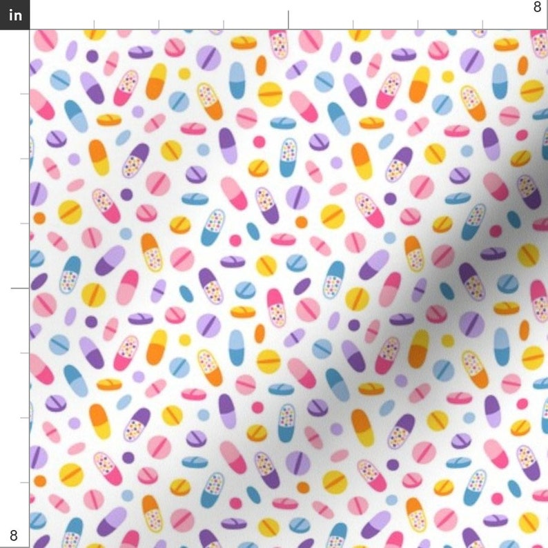 Rainbow Pills Fabric Pills by Stolenpencil Colorful Chill - Etsy