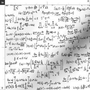 Math Fabric Math Equations by Thin Line Textiles Math Teacher Cotton ...