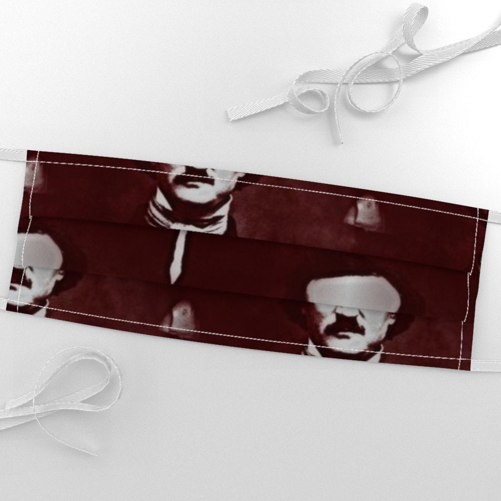 Edgar Allan Poe Fabric Edgar Allan Poe by Peacoquettedesigns - Etsy