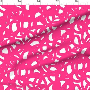 Hot Pink Upholstery Fabric- Freestyle in Graffiti Pink by Domesticate ...