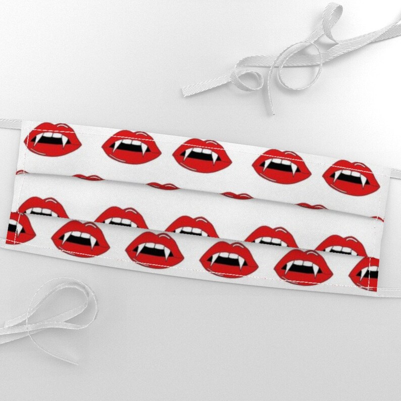 Halloween Fabric Vampire Lips Teeth Lip Lips Halloween | Etsy