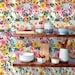 Bold Floral Wallpaper Bright Blooms Painted Floral by - Etsy