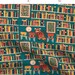 Mod Library Fabric in the Library by Kociara Retro Mod Books and Birds ...